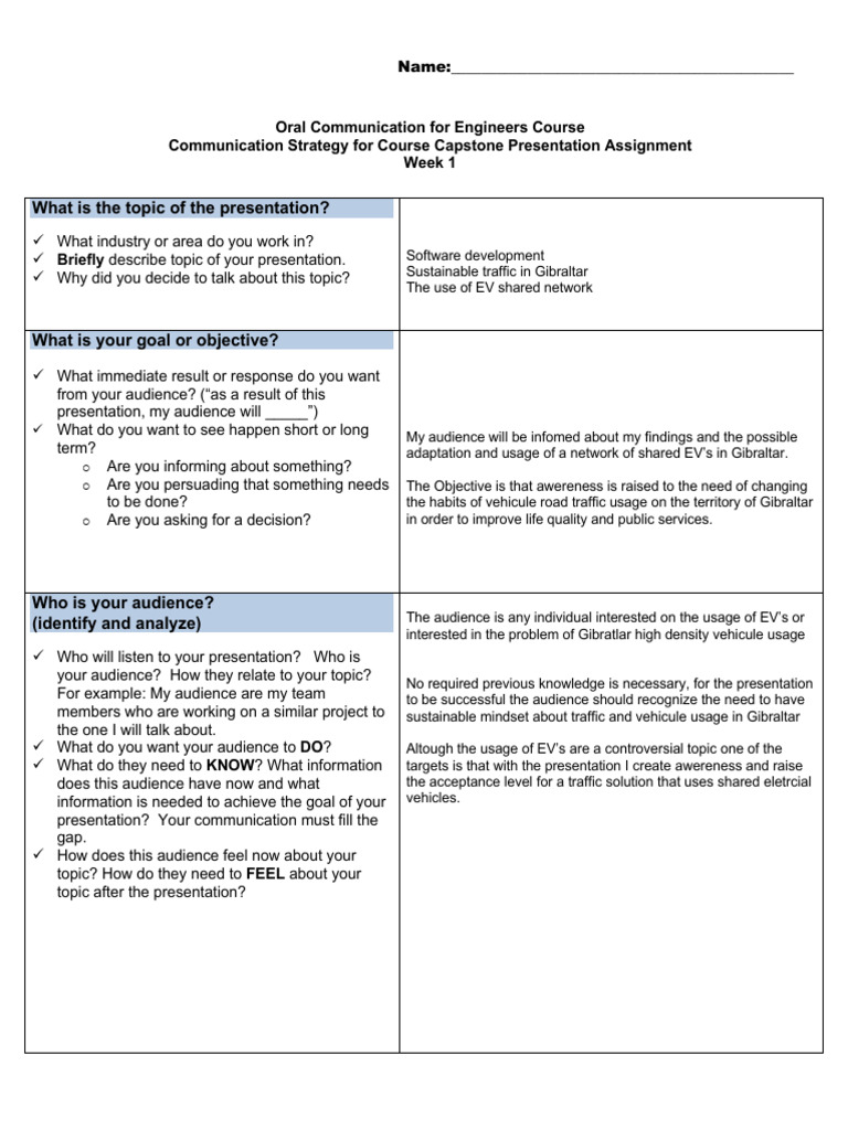 C1M1 Course Capstone - Word - Week 1 Strategy Template | PDF ...