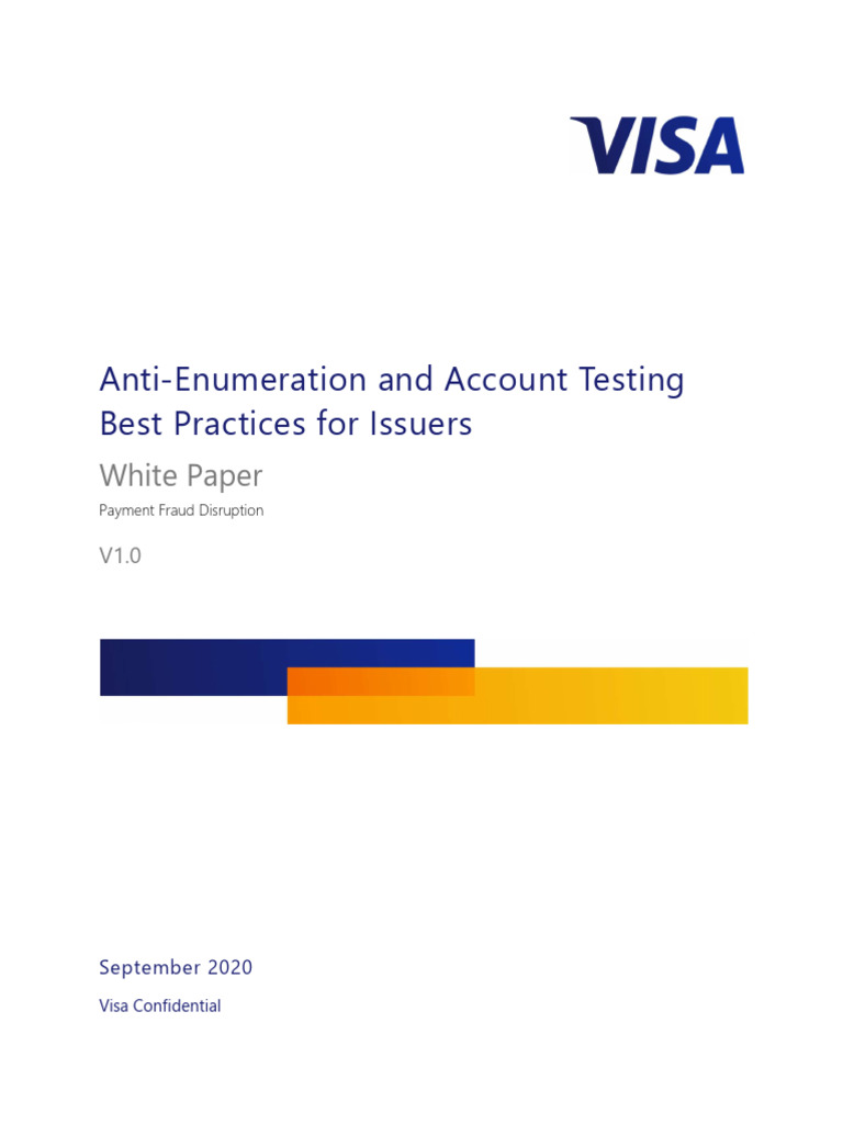 Anti Enumeration Account Testing Best Practices Issuer | PDF