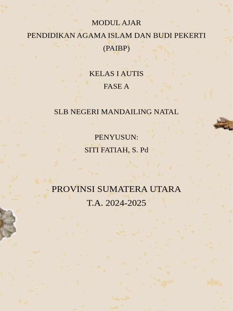 Modul Ajar Agama | PDF