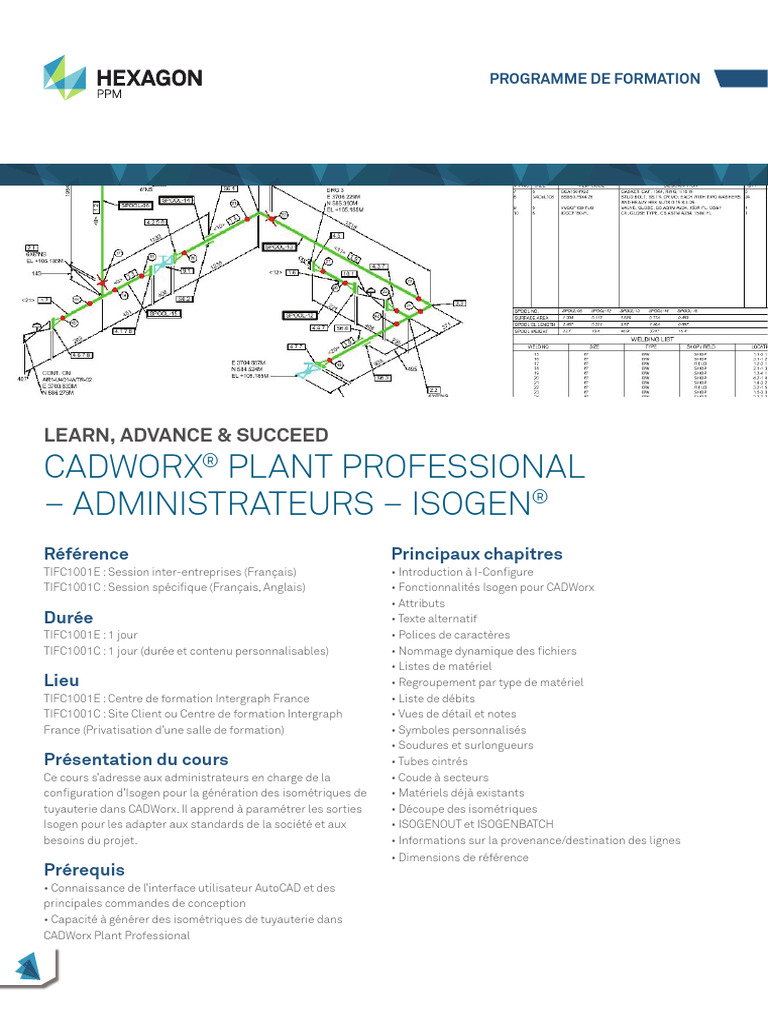 Formation_CADWorx_Plant_Professional_Administrateurs_Isogen | PDF