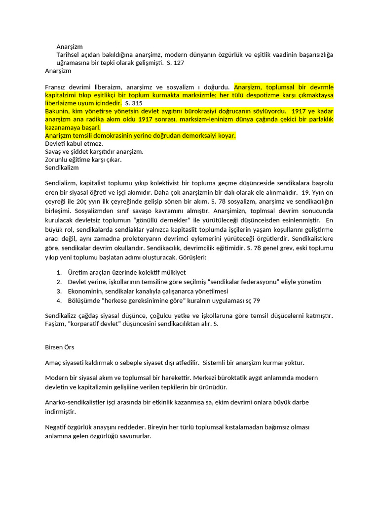 Anarşizm | PDF