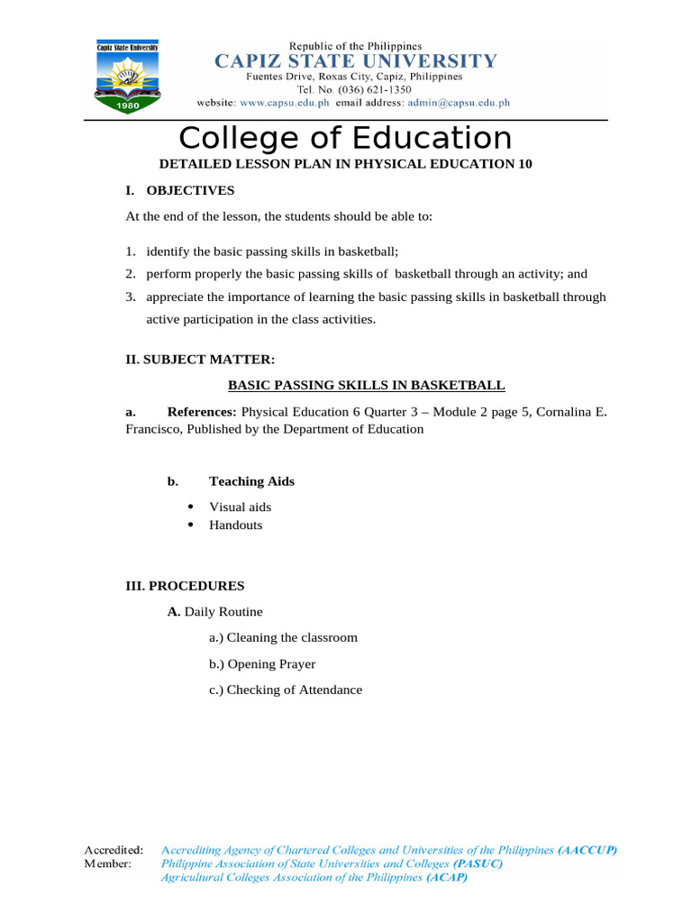 Basic Passing Skills Final | PDF
