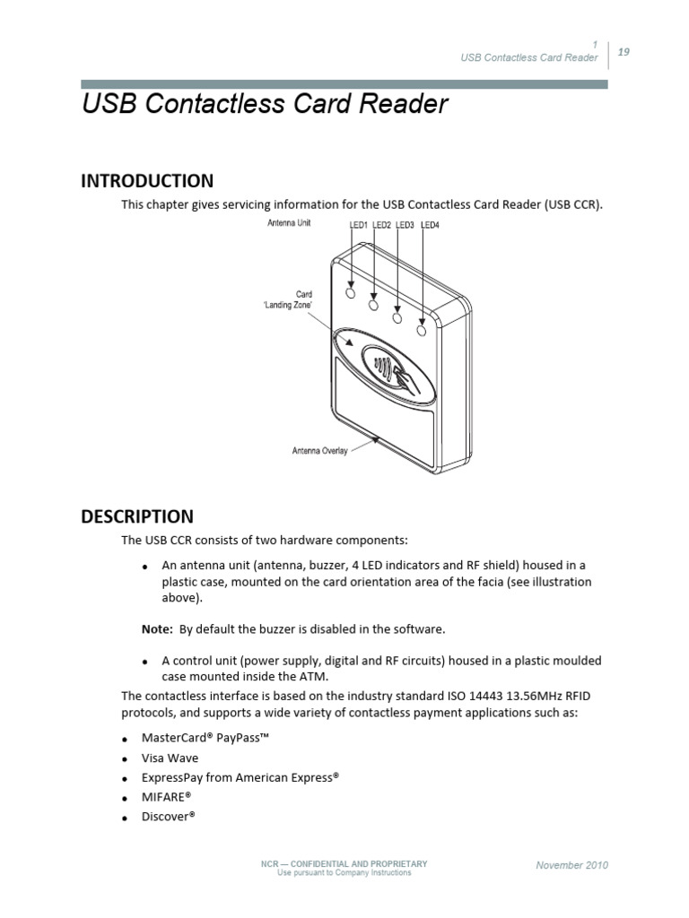 Contactless Card Reader | PDF