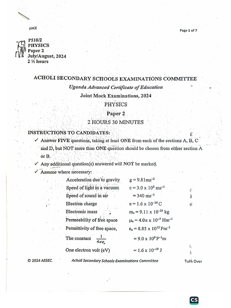 Assec Phy 2 | PDF