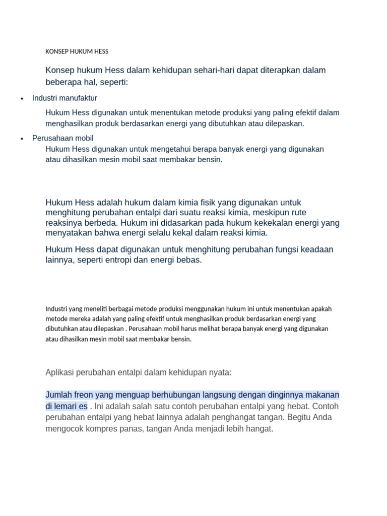 KONSEP HUKUM HESS | PDF