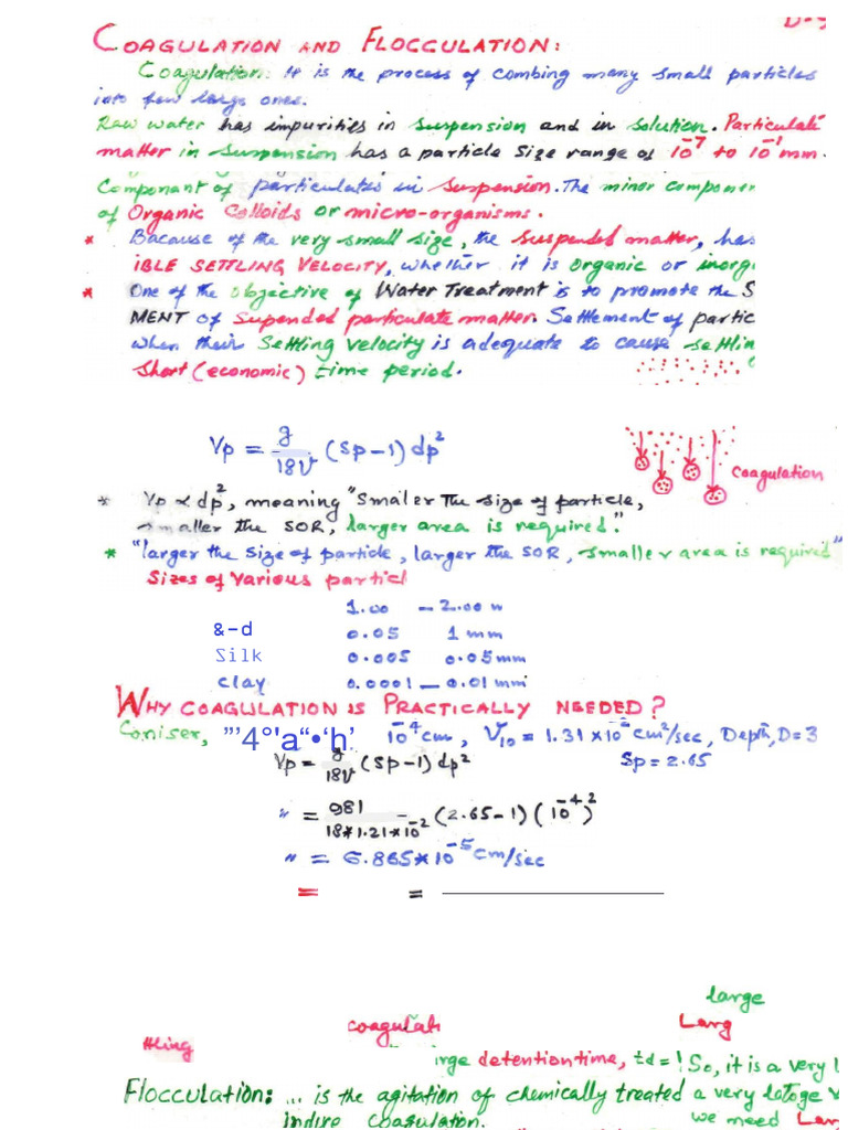 Coagulation Flocculation | PDF