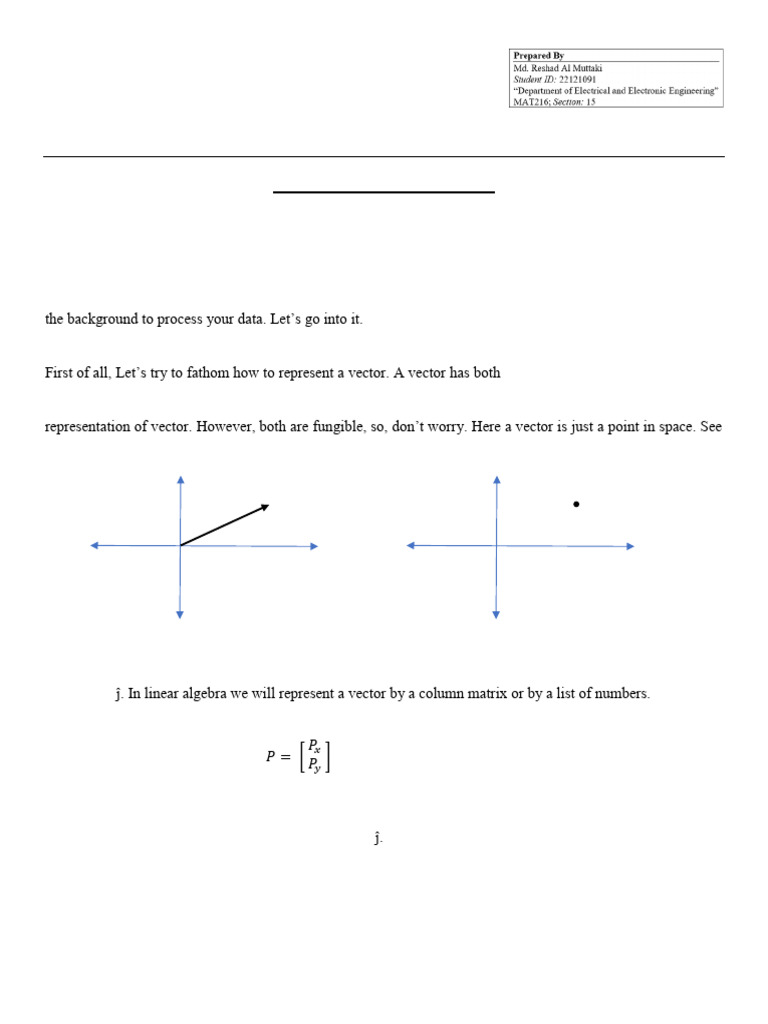 MAT216 Notes For MID (Fall 2023) | PDF
