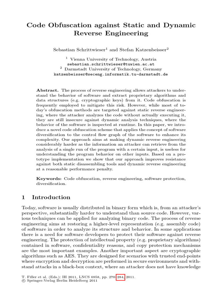 Enhanced Code Obfuscation Techniques | PDF | Cryptography | Software
