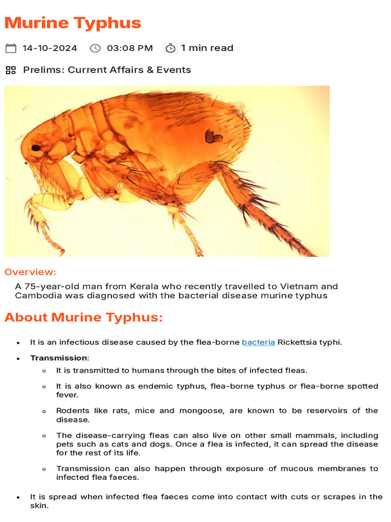 Prelims Pointers For 14-October-2024 | PDF