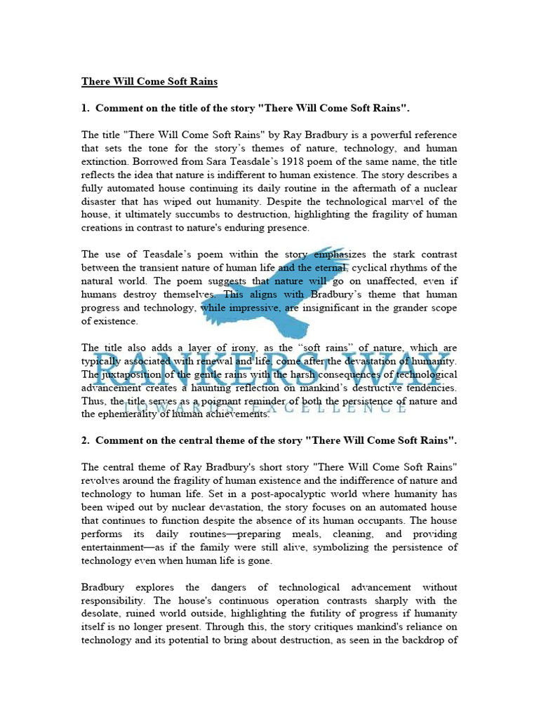 There Will Come Soft Rains | PDF