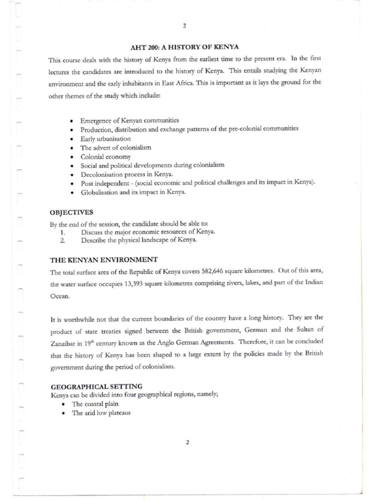 History of Kenya | PDF