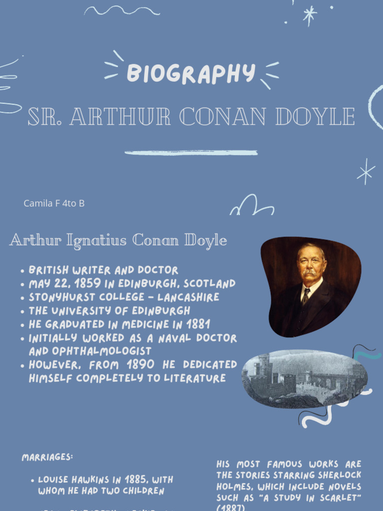 Biography of SR Arthur Conan Doyle PDF | PDF