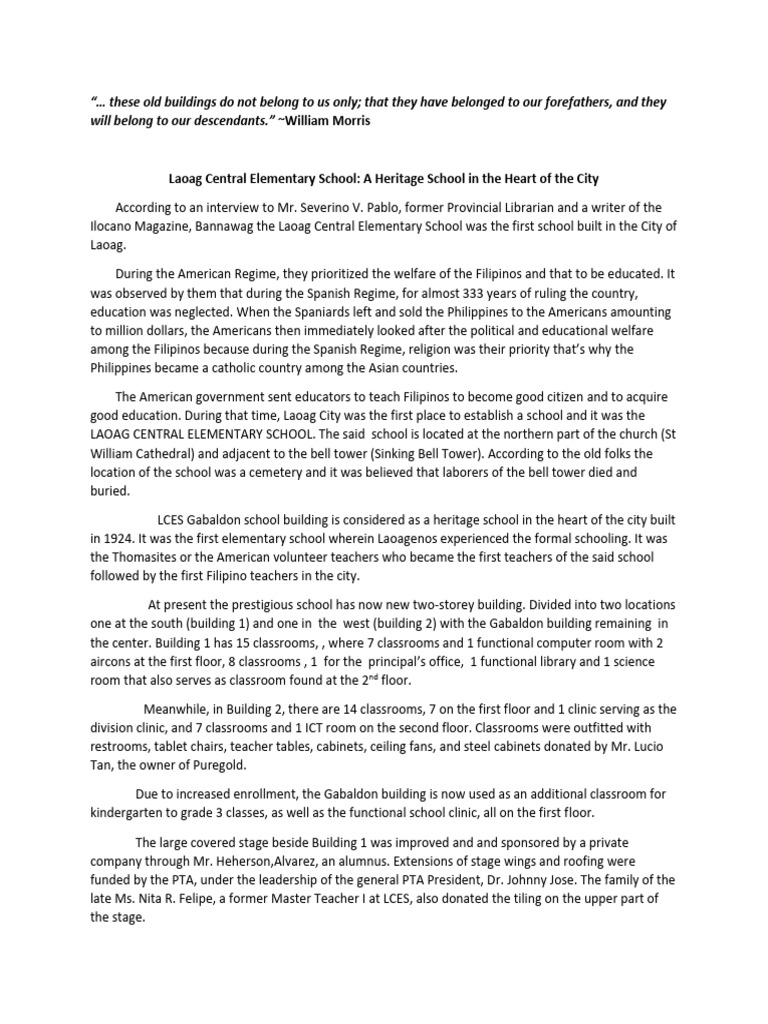 LCES History Now and Then | PDF