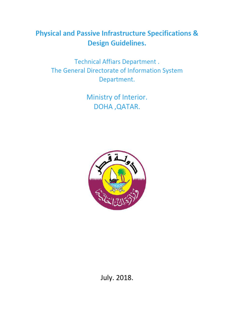 Physical & Passive Infrastructure Design Guidelines For MOI Projects ...
