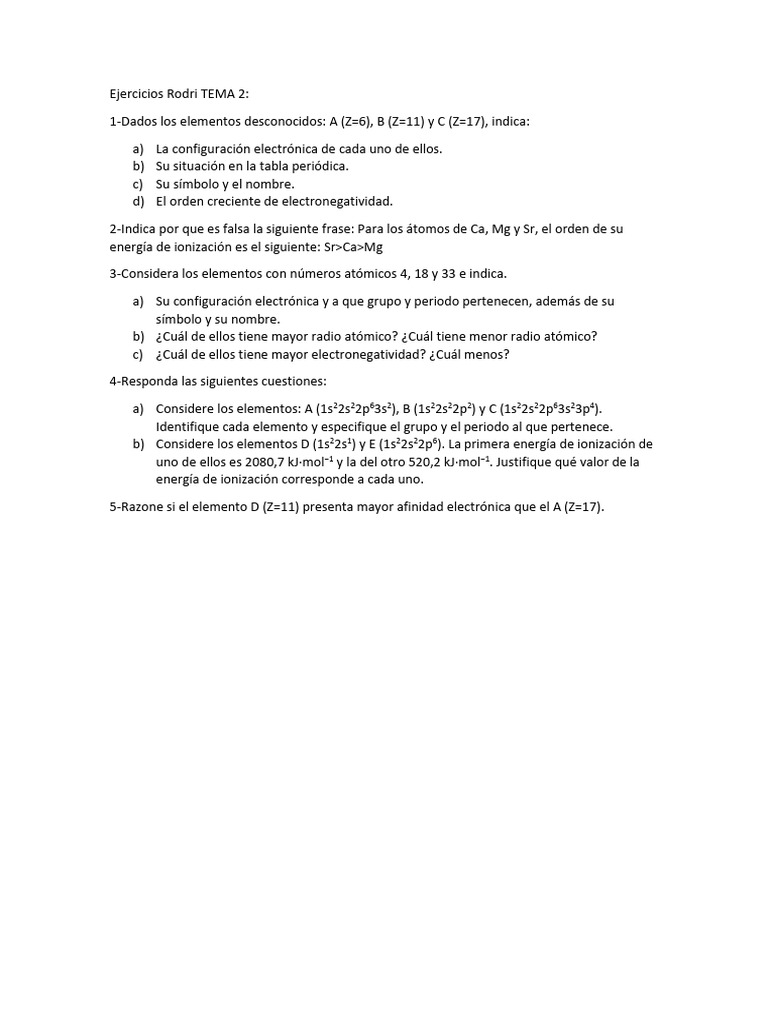 Ejercicios Rodri TEMA 2 | PDF