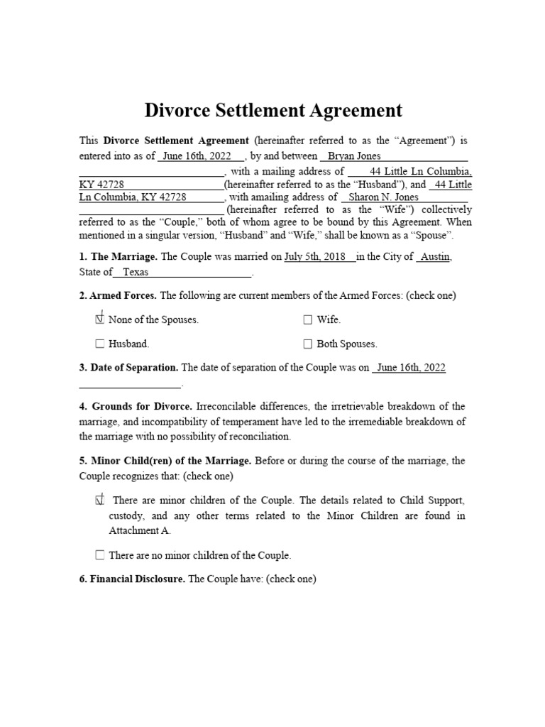 Divorce Doc1 | PDF