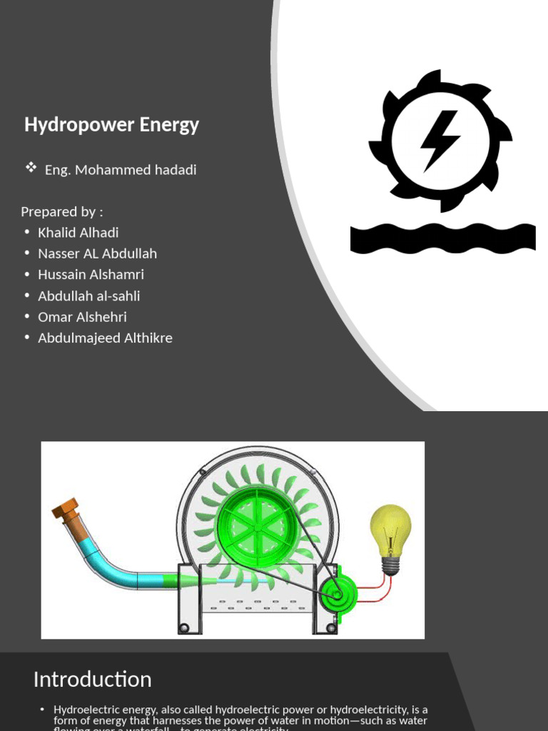 Hydropower Powerpoint | PDF