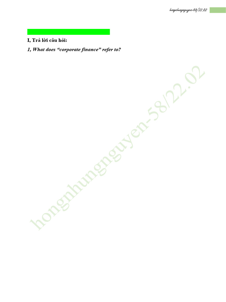 Answer Qs Sentences TACN2 Co Thu | PDF