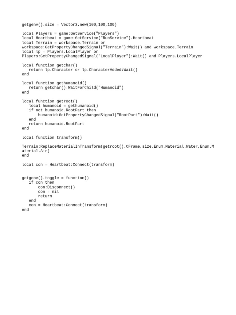 Remove Water Script | PDF