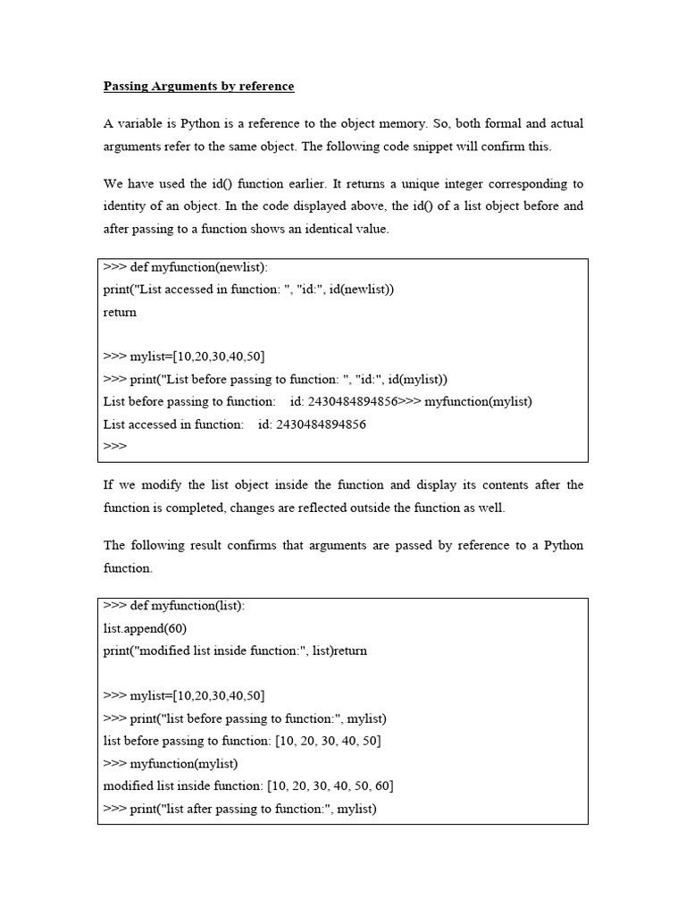 6-Passing Arguments by Reference | PDF
