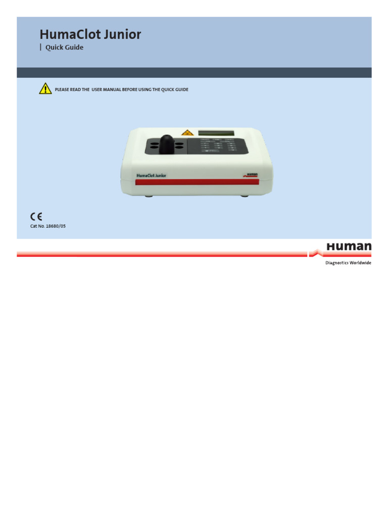 HumaClot Installation Manual | PDF