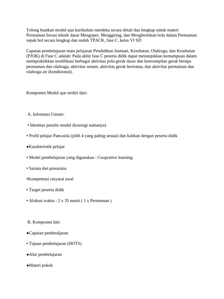 Modul Ajar Rita | PDF