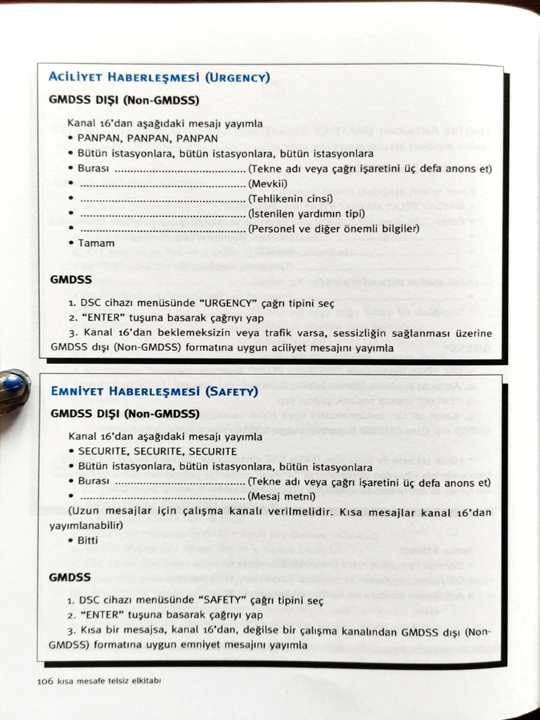 Kisa Mesafe Telsi̇z El Ki̇tabi | PDF