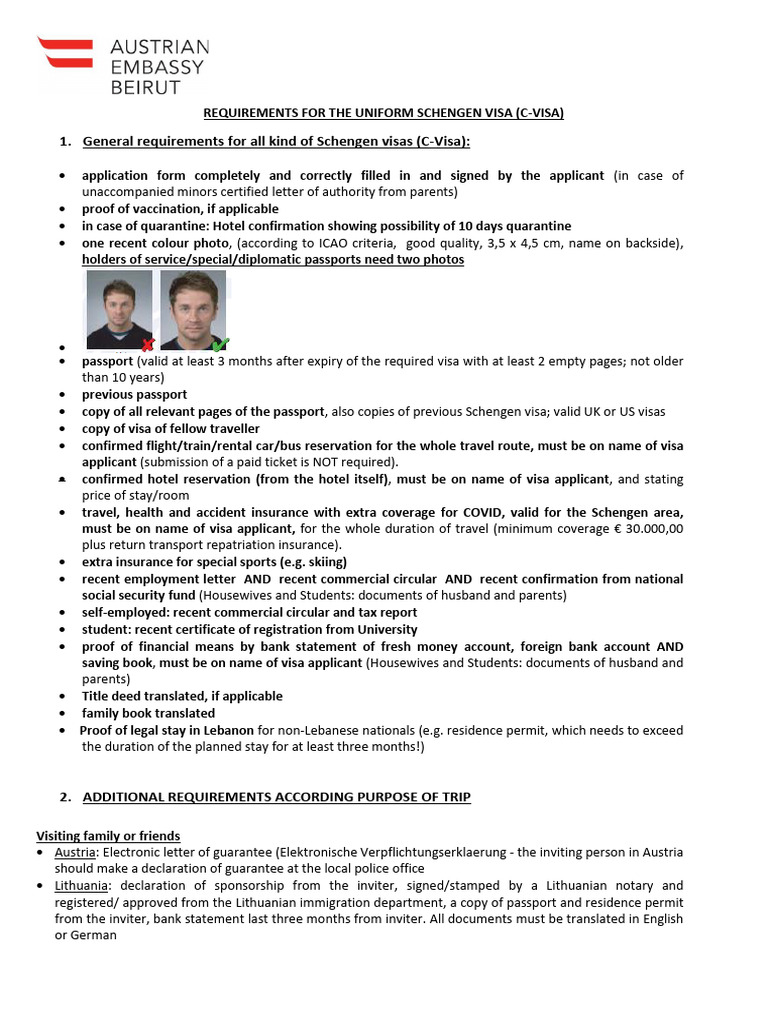 requirements_for_Visa_C__2022 | PDF