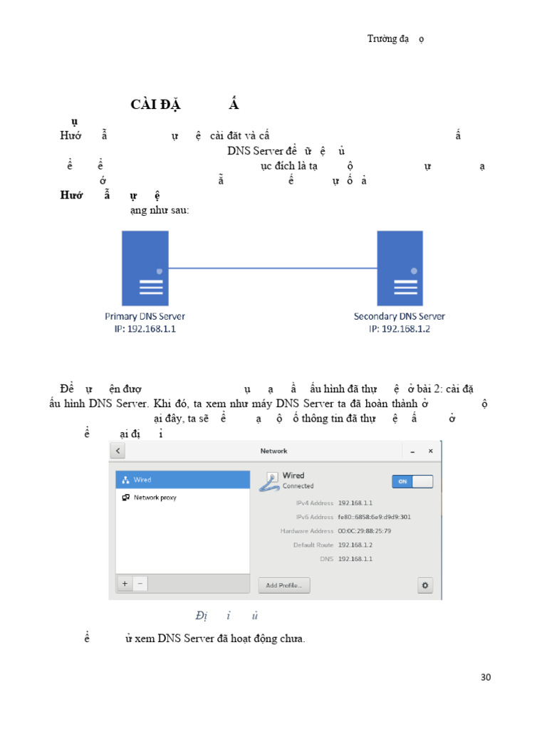 Lab3. CAU HINH BACKUP DNS SERVER | PDF