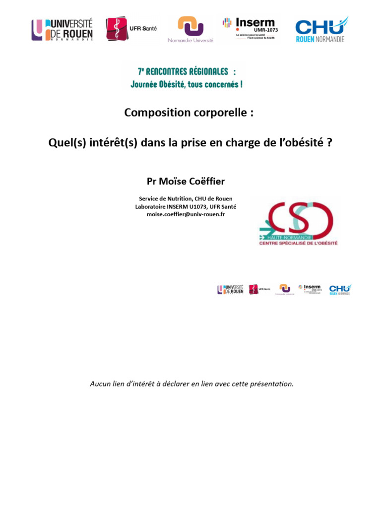 Composition Corporelle | PDF