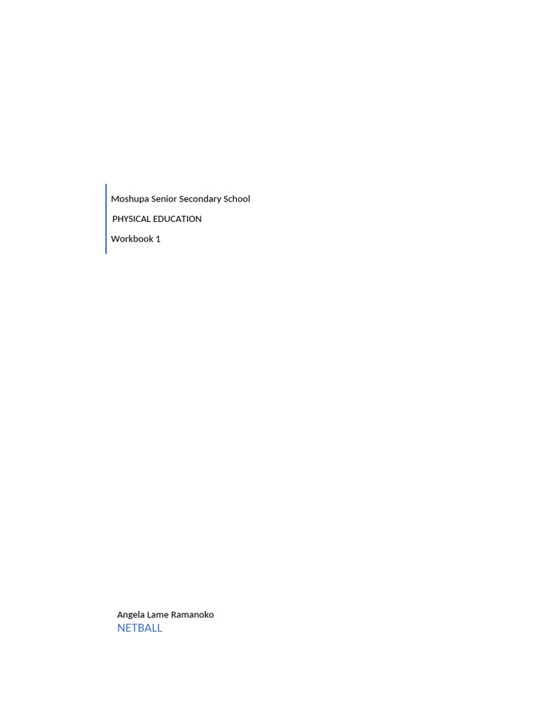 Moshupa Senior Secondary School | PDF