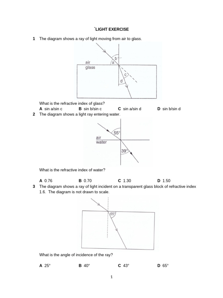 LIGHT EXERCISE | PDF