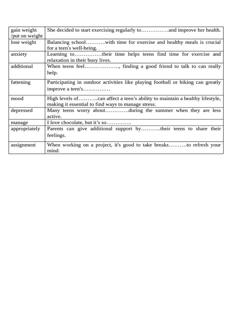 Test Vocab 2 Unit 3 | PDF