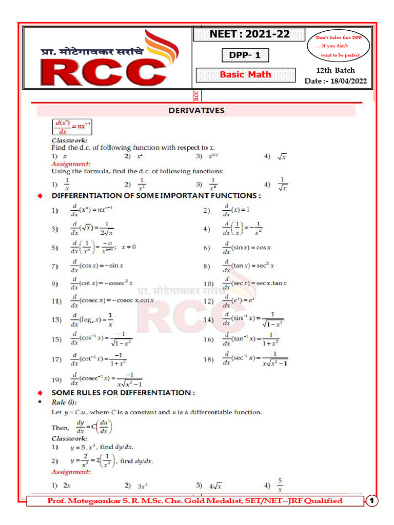 Basic_Math_DPP-01 | PDF