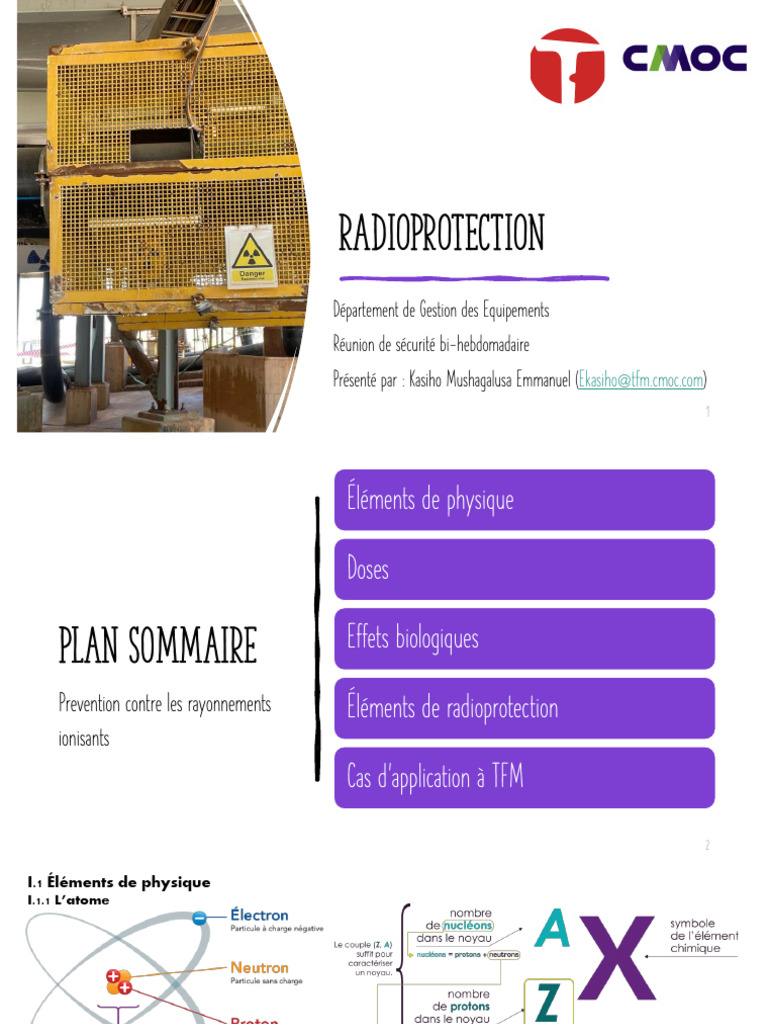Radioprotection Presentation | PDF