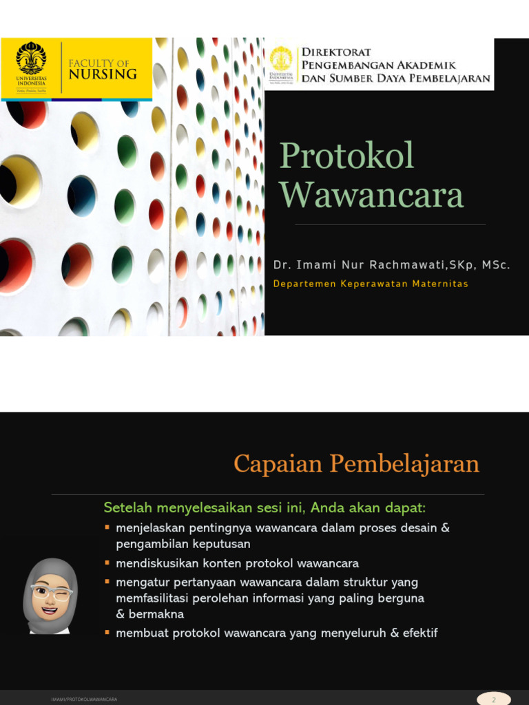 Protokol Wawancara | PDF