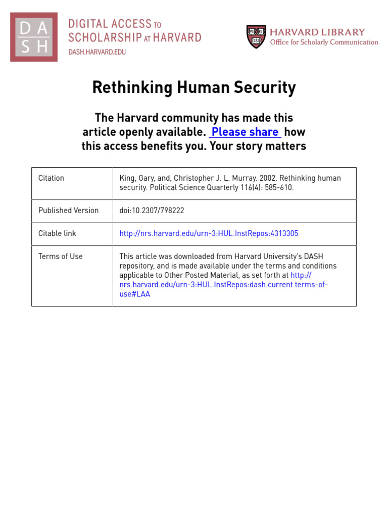 Rethinking Human Sec | PDF