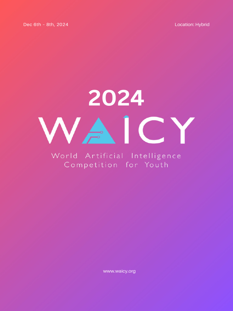 WAICY 2024 Guidebook v1 1 | PDF