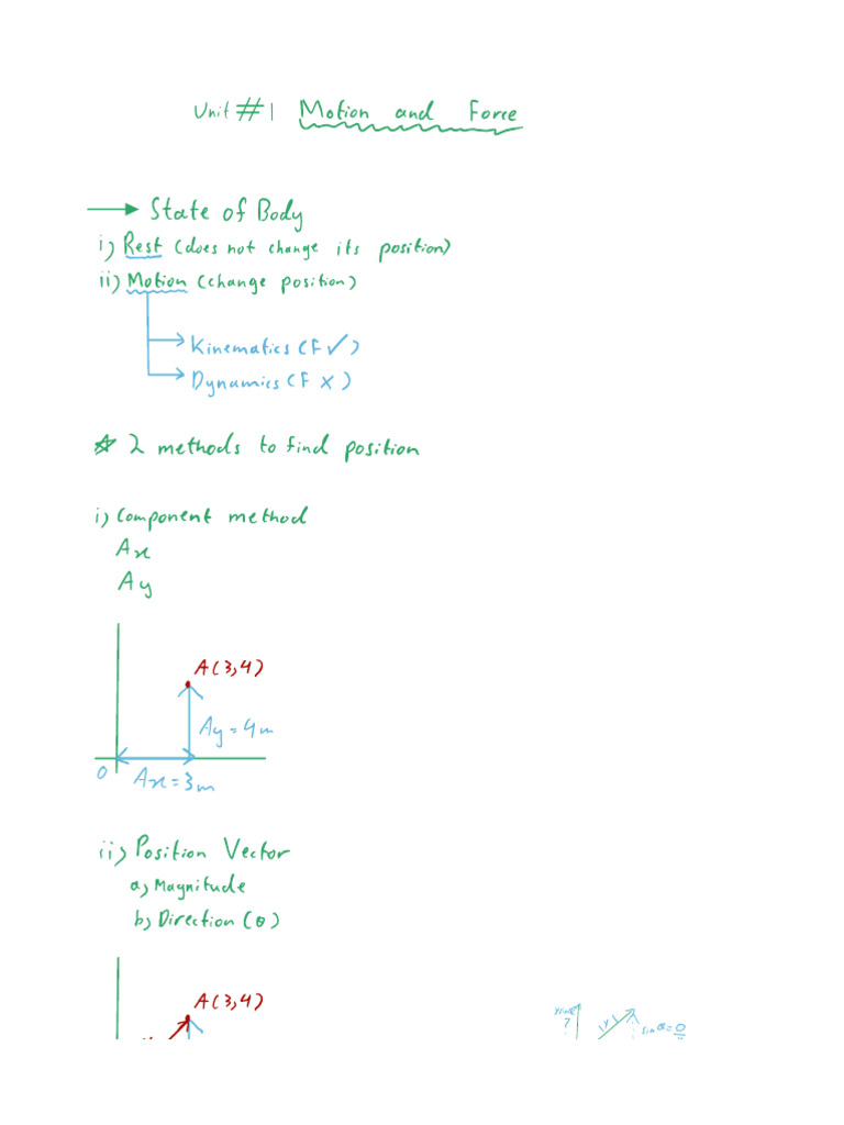 Unit 1_ Motion and Force | PDF