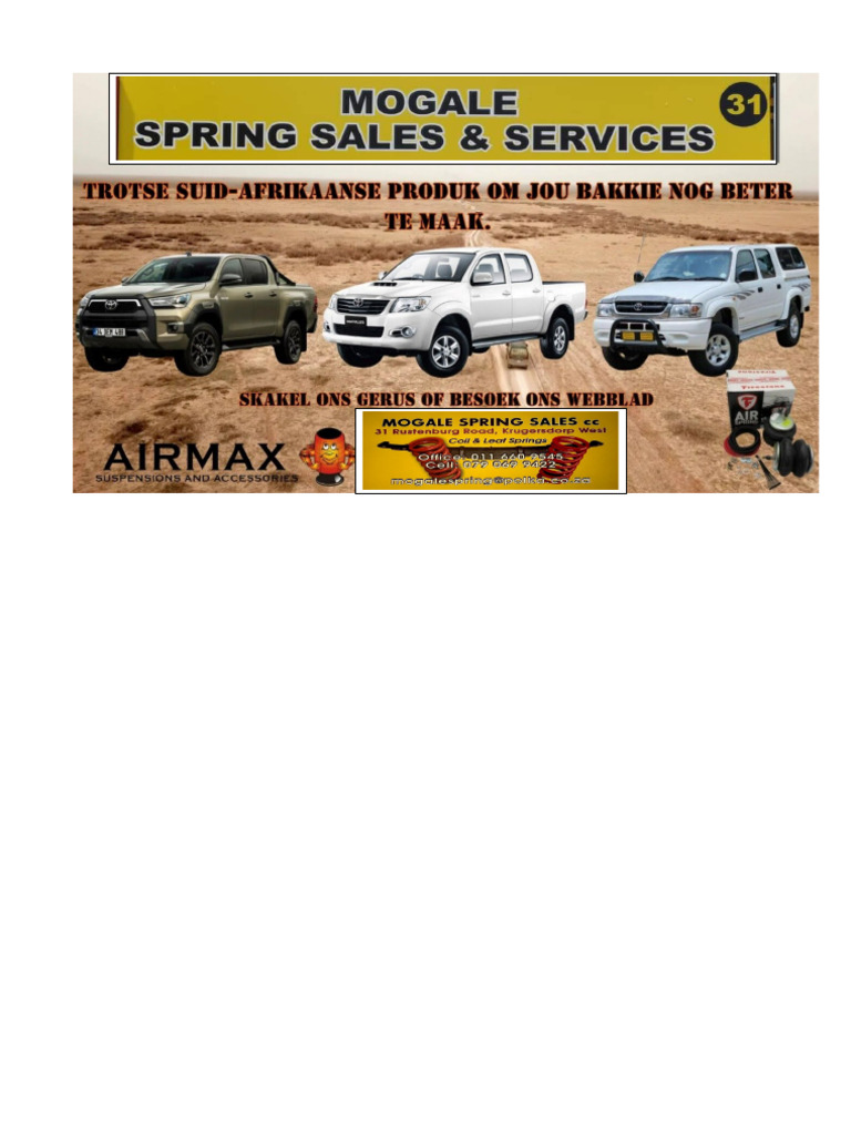 Airmax Mogale Spring 2 | PDF