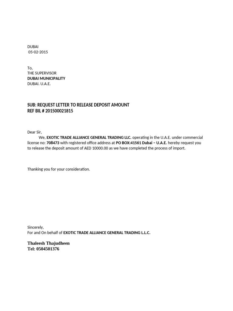 Baladiya Letter | PDF