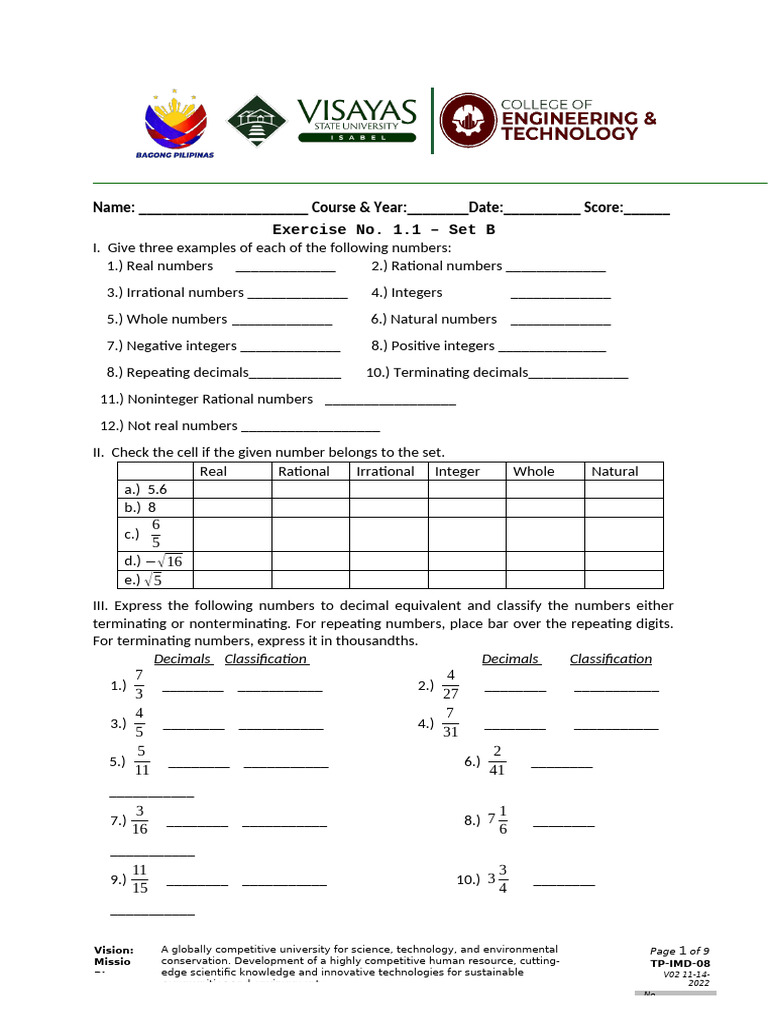 Pre Cal Outcomes Esci 110 Assignment 1.1 B | PDF