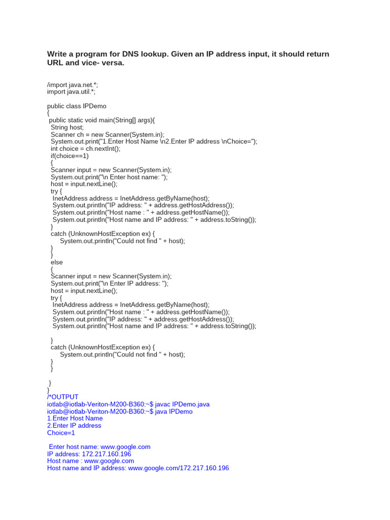 Assignment No 10 Program | PDF