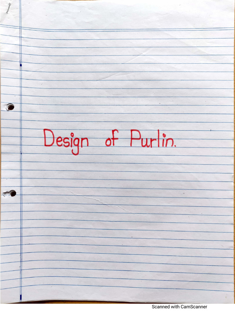 Design of Purlin | PDF
