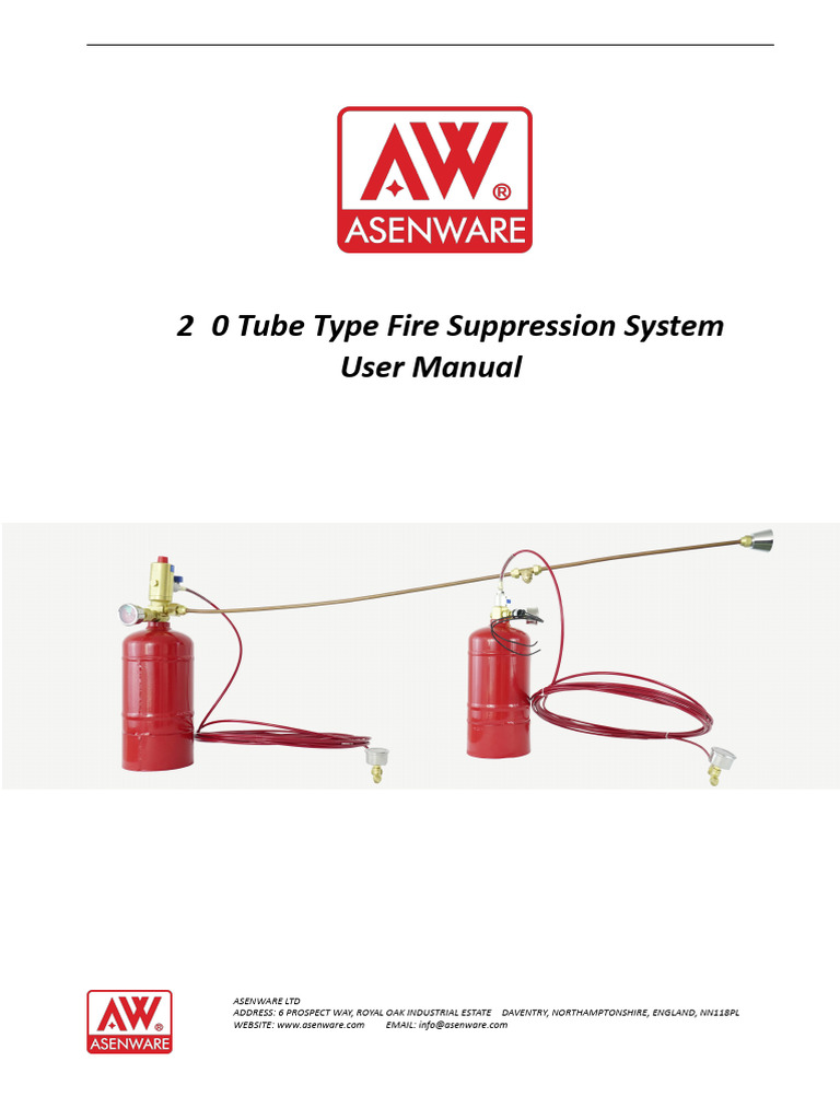 AW-GSFT Series-N1230 Tube Type Fire Suppression System-User Manaual ...