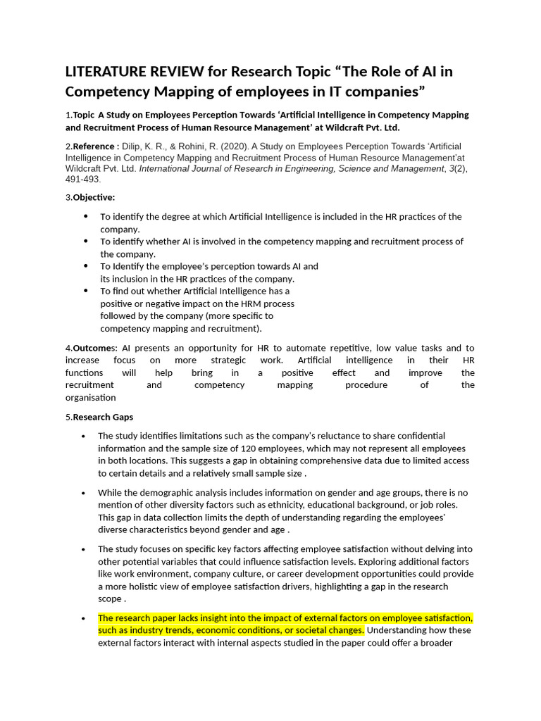 Literature Review | PDF