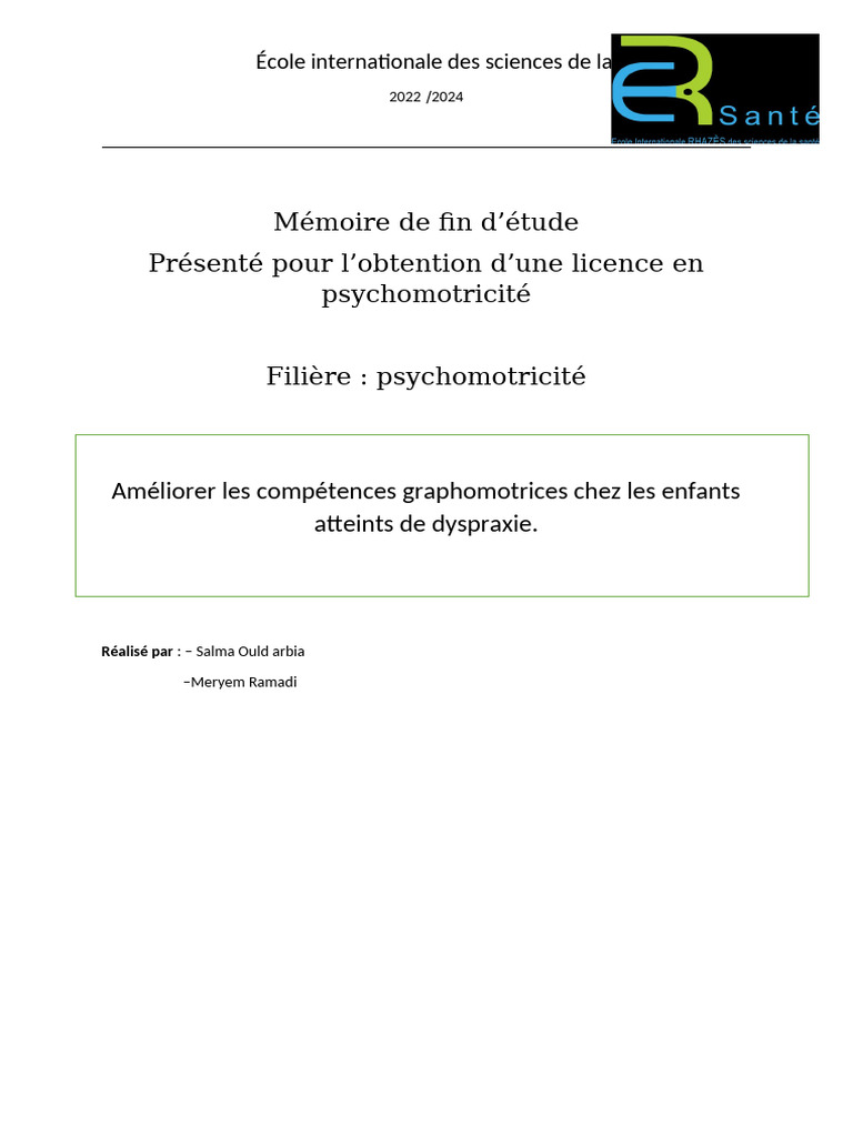 Mémoire de Fin D Etude | PDF