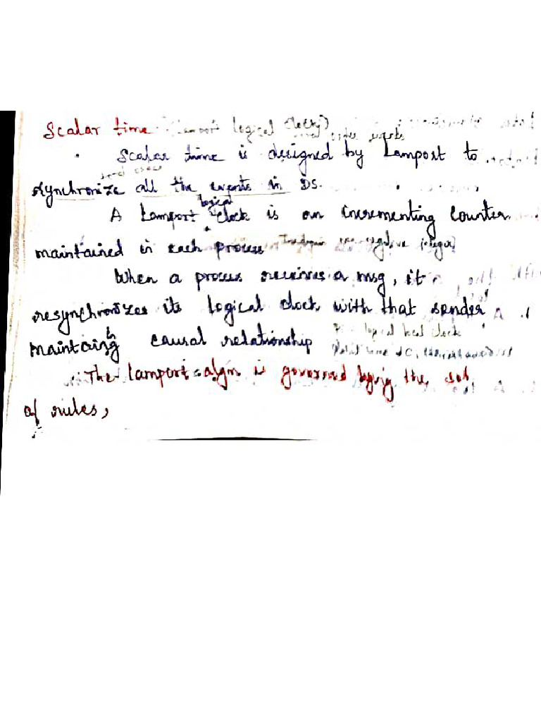 Scalar Time and Vector Time DC Unit 2 | PDF