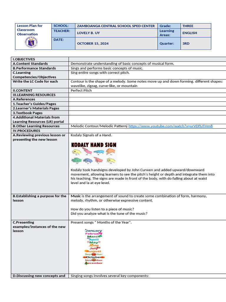 Mapeh LP Week 3 Day 2 | PDF