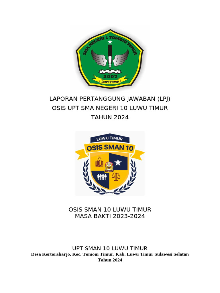 LPJ OSIS 2023-2024 Ok | PDF